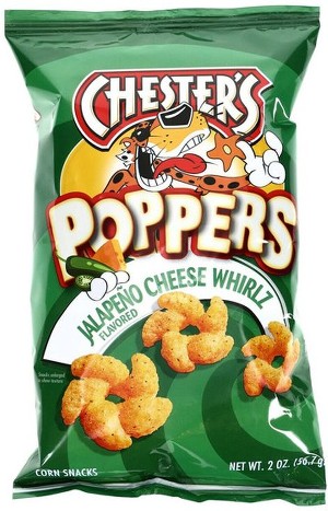 Corn Snacks, Jalapeno Cheese Whirlz Flavored